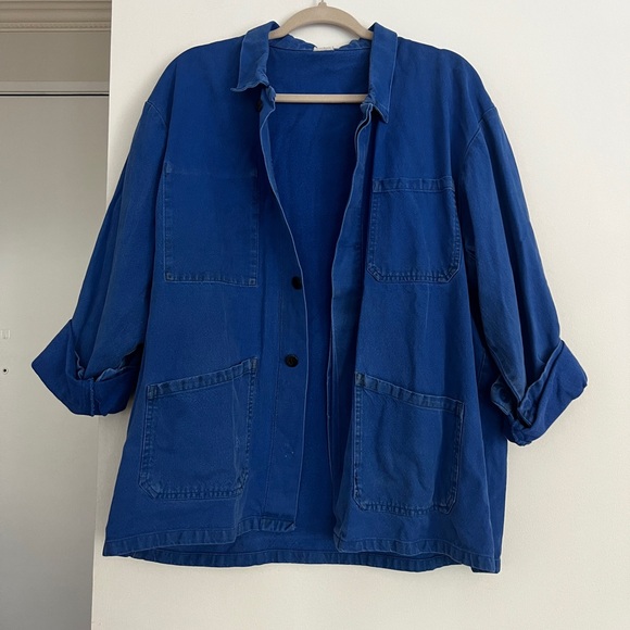 Jackets & Coats | Vintage Navy Blue Jean Jacket | Poshmark